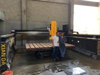 China Infrared Bridge Cutting Machine 3200x2000mm Worktable 0-85° Tilting 0-90° Rotation for Granite Marble for sale