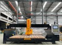 China Automatic 5 Axis CNC Bridge Saw Cutting Machine 3400x2000mm for Granite Marble Quartz 15kw 380V for sale