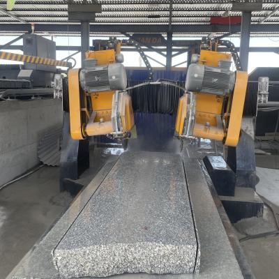 China Dual-Blade Arc-Slab Edge-Trimming Machine 1500x1500mm 24.5/16.5kw for Circular Stone Slabs for sale
