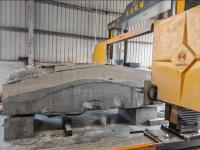 China Gantry Movable Heavy Duty Diamond Wire Saw Machine 3500x3500x2200mm CNC PLC Control for sale