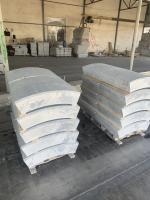 China Dual-Blade Arc-Slab Automatic Edge Trimming Machine 600-800mm 2500mm Travel CNC Stone Cutter for sale