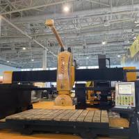 China 5 Axis CNC Bridge Saw Stone Cutting Machine 32KW 120mm Cutting Thickness High Accuracy for sale