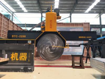 China Energy Saving Multi-blade Bridge Saw 45KW Motor Stone Cutting Machine for Granite Marble Block 2200mm for sale