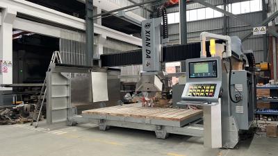 China 5 Axis Bridge Stone Cutter 900mm Saw Blade Italian DDX System ±0.1mm Accuracy CNC Granite Marble Cutting Machine for sale