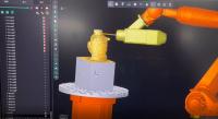 China 6-Axis CNC Robot Stone Cutting Machine BT40 Spindle 3100mm Carving for sale