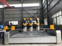 China CNC Stone Carving Machine 1300x2500mm Worktable 15m/min Air Speed 5.5kW Spindle for Precision Engraving for sale