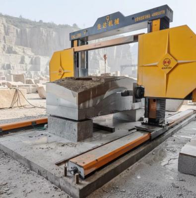 China Gantry Movable Diamond Wire Saw Machine 3500x3500x2200mm CNC PLC Control Stone Cutting for sale