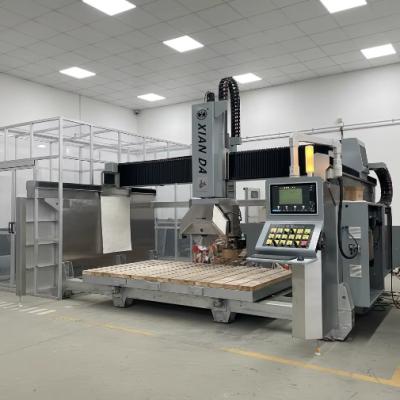 China 5-Axis Bridge Stone Cutter 900mm Saw Blade ±0.1mm Accuracy CNC Granite Marble Cutting Machine for sale