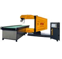 China Vertical CNC Wire Saw Machine PLC Control Stone Cutting 4m3/H Water 20-50m Wire Length for sale