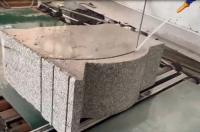 China Vertical CNC Wire Saw Machine PLC Control Stone Cutting 4m3/H Water 20-50m Wire Length for sale