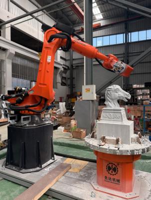 China 6 Axis CNC Robot Stone Cutting Machine BT40 Spindle 3100mm Large Scale Carving for sale