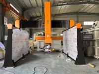 China 5 Axis CNC Stone Carving Machine with Full 5-Axis Linkage, 7.5KW Heavy-Duty Spindle and 3000×1300mm Processing Table for sale