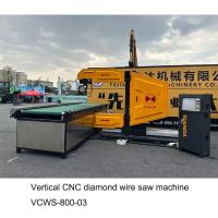 China Vertical CNC Diamond Wire Saw Machine for 3D Stone Profiling & Block Cutting for sale