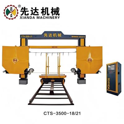 China CNC Diamond Wire Saw Machine with 360° Rotating Trolley 1600mm Wheel Diameter and 4m³/h Water Consumption for sale