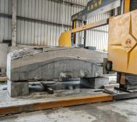 China Gantry Movable CNC PLC Wire Saw Machine for Large Stone Block Cutting for sale