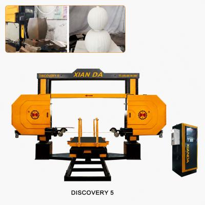 China XIANDA 5 Axis CNC Diamond Wire Saw Machine for Granite, Marble and Quartzite Block Squaring & Profiling for sale