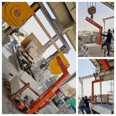 China 4-Axis CNC Diamond Wire Saw Machine with 360° Servo-Rotary Table and 20-Ton Load Capacity for Stone Cutting for sale