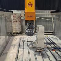 China 5 Axis Stone CNC Engraving Machine with 7.5KW Heavy-Duty Spindle and 3000×1300mm Processing Table for Omni-Directional 3D Carving for sale