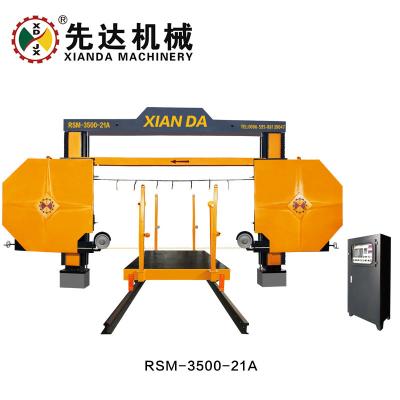 China XIANDA RSM‑3500‑21 Diamond Wire Saw Machine, 2‑Axis PLC Motion Control Stone Block Cutting Machine for Granite Marble Dividing Machine for sale