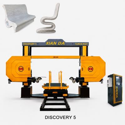 China DISCOVERY 5 Axis CNC Diamond Wire Saw Machine for Granite Marble Stone Block Shaping and Cutting for sale