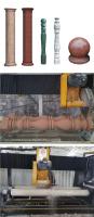 China PLC/CNC Solid Column Pillar Cutting Machine For Marble Granite Processing for sale