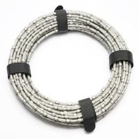 China 8.8mm Diamond Wire Saw for Granite Cutting - 37 Beads/Meter Sintered Beads for Stone Profiling Tools for sale