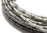 China 8.8mm Diamond Wire Saw for Granite Cutting - 37 Beads/Meter Sintered Beads for Stone Profiling Tools for sale