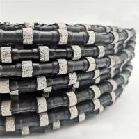 China 11.5mm Diamond Wire Saw with 40 Sintered Beads for Reinforced Concrete and Rock Cutting for sale