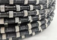 China 11.5mm Diamond Wire Saw for Reinforced Concrete Cutting - 40 Beads/Meter Sintered Diamond Beads for sale
