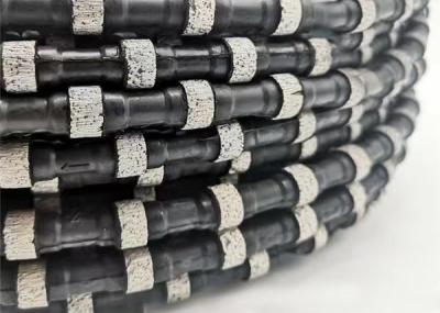 China 11.5mm Diamond Wire Saw for Reinforced Concrete Cutting - 40 Beads/Meter Sintered Diamond Beads for sale