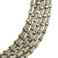 China 11mm Diamond Wire Saw for Granite Block Dressing - 40 Beads/Meter, 50M Roll for Stone Cutting for sale