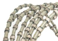 China 11mm Diamond Wire Saw for Granite Block Dressing - 40 Beads/Meter with 7-20 m²/h Cutting Speed for sale