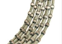 China 11mm Diamond Wire Saw with 40 Beads Per Meter for Granite Block Dressing and Stone Cutting for sale