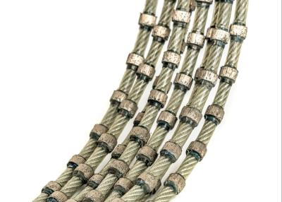 China 11mm Diamond Wire Saw with 40 Beads Per Meter for Granite Block Dressing and Stone Cutting for sale