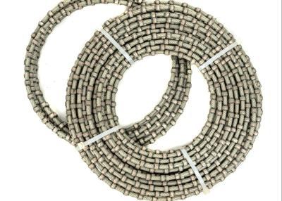 China 11mm Diamond Wire Saw for Granite Block Dressing - 40 Beads/Meter, 50M Roll for Stone Cutting for sale
