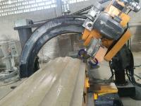 China DLC-1400 Automatic Roman Pillar Slot Stone Cutting Machine 7.5kW with 1400mm Processing Diameter for sale