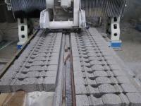 China PLC CNC Profile Cutting Machine with 350-600mm Dual Blades, 18.5kW Motor, Gantry Type for Stone Processing for sale