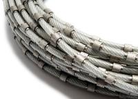China 8.8mm Diamond Wire Saw for Granite Profiling - 37 Beads/Meter with High Cutting Efficiency 0.8-2.0 m²/h for sale