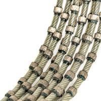 China 11mm Diamond Wire Saw for Granite Block Dressing - 40 Beads/Meter Sintered Diamond Cutting Rope for sale