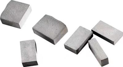 China 2700mm Diamond Sintering Mould Segments with 9.0mm Steel Core for Sandstone Cutting - 140 Segment Count for sale
