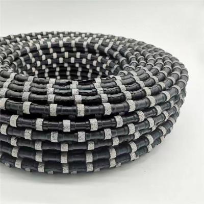 China 11.5mm Diamond Wire Saw with 40 Sintered Beads for Reinforced Concrete and Rock Cutting for sale