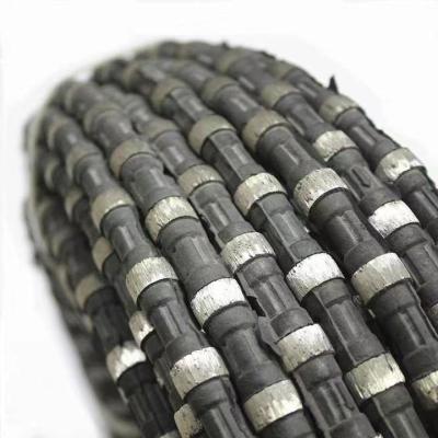 China 11.5mm Diamond Wire Saw for Marble Cutting - 20-30m/s Speed with 40 Beads per Meter for sale