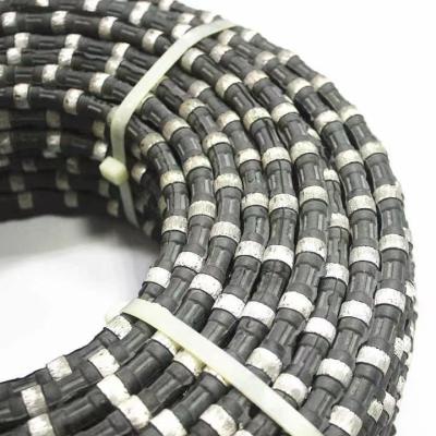 China 11.5mm Diamond Wire Saw for Marble Quarrying - 40 Beads/Meter with Fast Cutting Speed 8-20 m²/h for sale