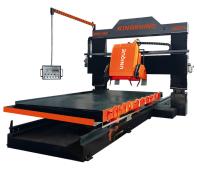 China PLC CNC Profile Cutting Machine with 350-600mm Dual Blades, 18.5kW Motor, Gantry Type for Stone Processing for sale