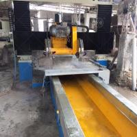 China PLC CNC Profile Cutting Machine with 350-600mm Dual Blades, 18.5kW Motor, Gantry Type for Stone Processing for sale
