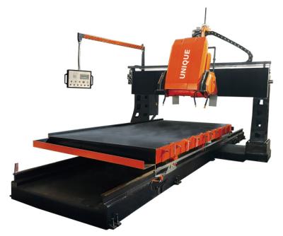 China PLC CNC Gantry Type Linear Stone Profile Cutting Machine with 18.5kW Motor and 5000kg Capacity for Granite Processing for sale