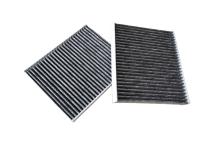 China BMW Cabin Air Filter 247x207x27mm Activated Carbon Cloth Pair 64119163329 64119272642 for sale
