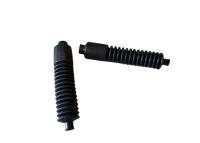 China Black Silicone Convoluted Rubber Bellows Boot 6mm ID Cable End Fitting -60°C to 260°C for sale