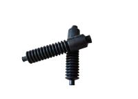China Black Silicone Convoluted Rubber Bellows Boot 6mm ID Cable End Fitting -60°C to 260°C for sale