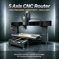 China 5 Axis CNC Router With 360° Five-Axis Swing Head For Complex Surface 3D Machining for sale
